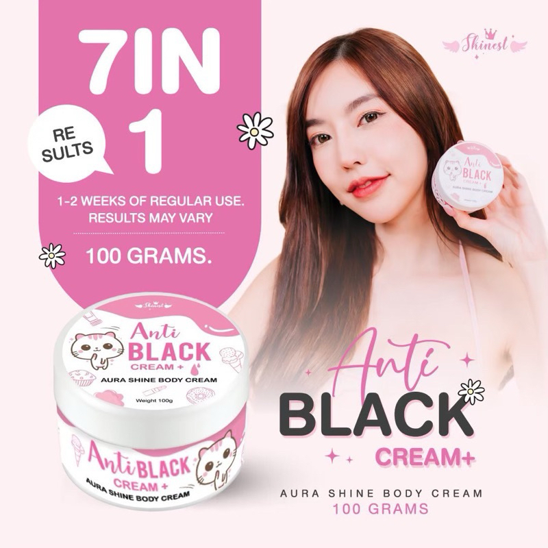 Jual ANTI BLACK | Cream Plus Aura Shine Body Cream 100Gr 100% Original | Shopee Indonesia