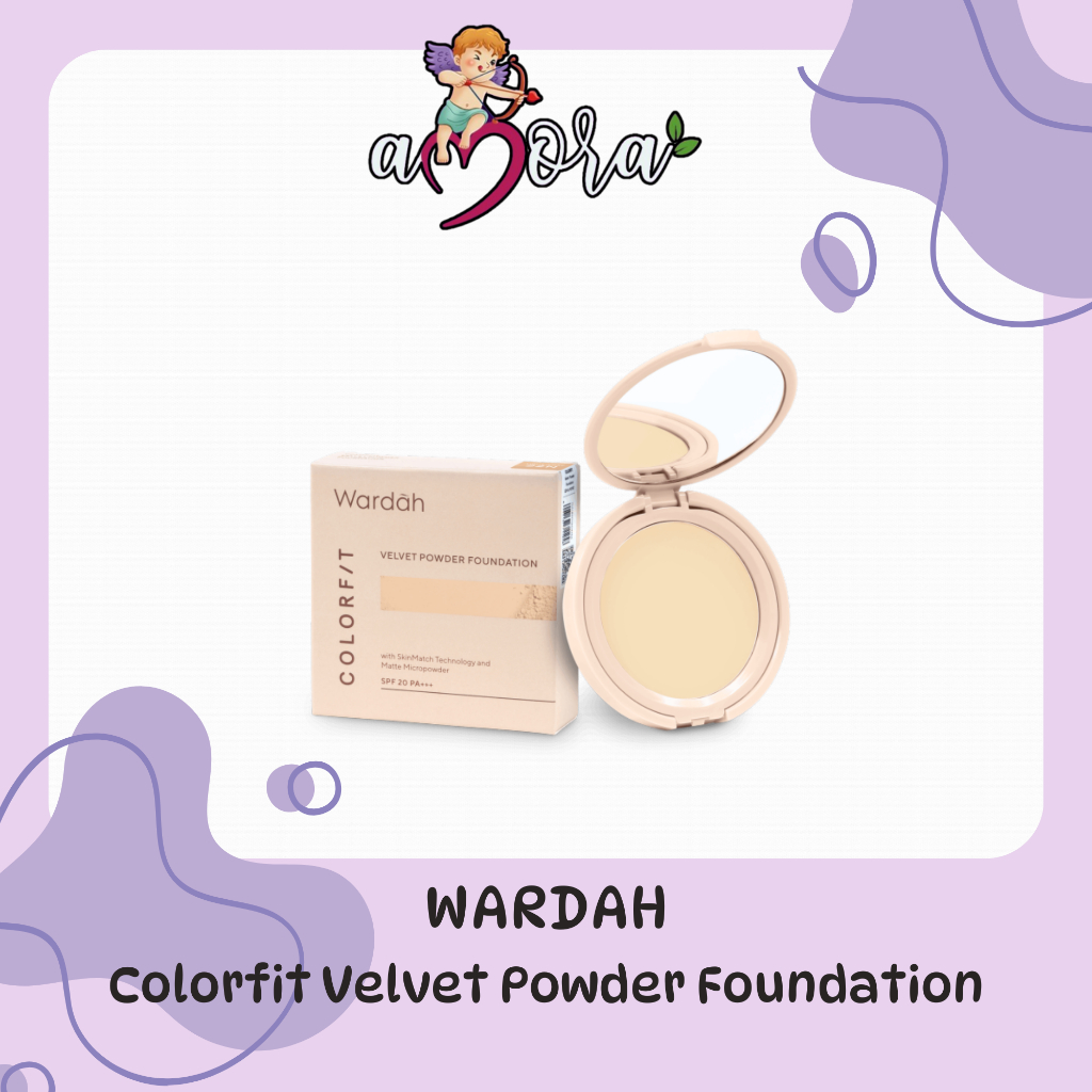 Jual Wardah Colorfit Velvet Powder Foundation & REFILL - Amora ...