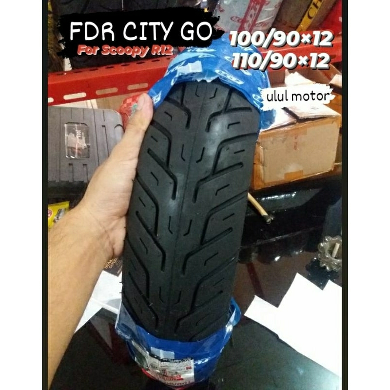 Jual ban honda scoopy Ring 12 fdr city go tubles ukrn 100/90×12 + 110/ ...