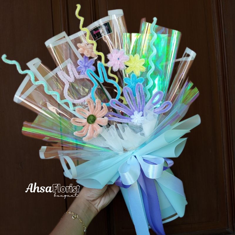 Jual buket pipe cleaner / bunga pipe cleaner / pipe cleaner bouquet ...