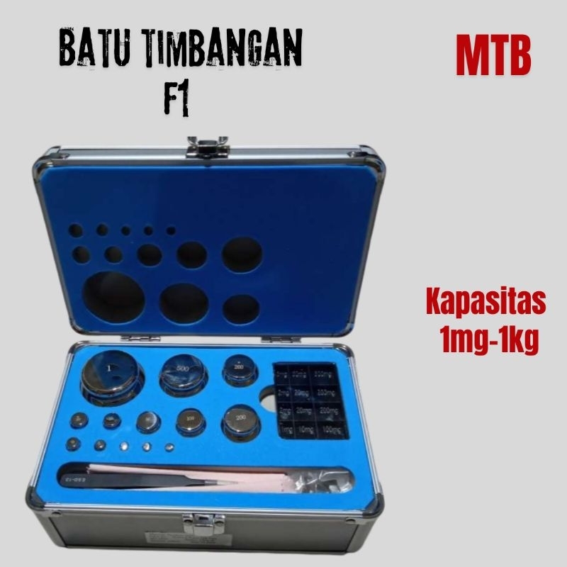 Jual batu timbangan f1 1mg-1kg/anak batu kalibrasi 1mg-1kg (MTB) | Shopee Indonesia