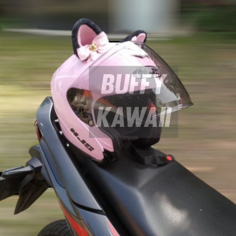 Jual Accessories helm nekomimi kucing furry lonceng pita viral premium ...