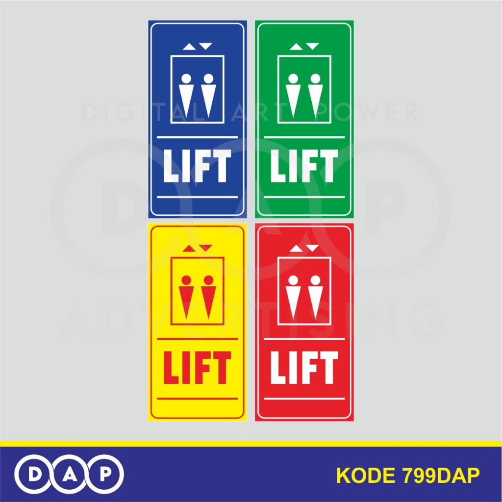 Jual 799 - STIKER ELEVATOR (LIFT) - 15 X 30 CM - VYNIL - TERBAIK ...