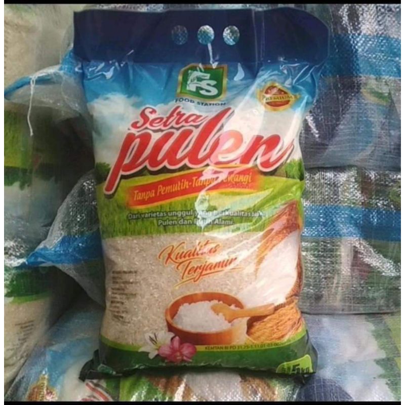 Jual Beras FS Food Station Setra Ramos / Setra Pulen 5kg | Shopee Indonesia