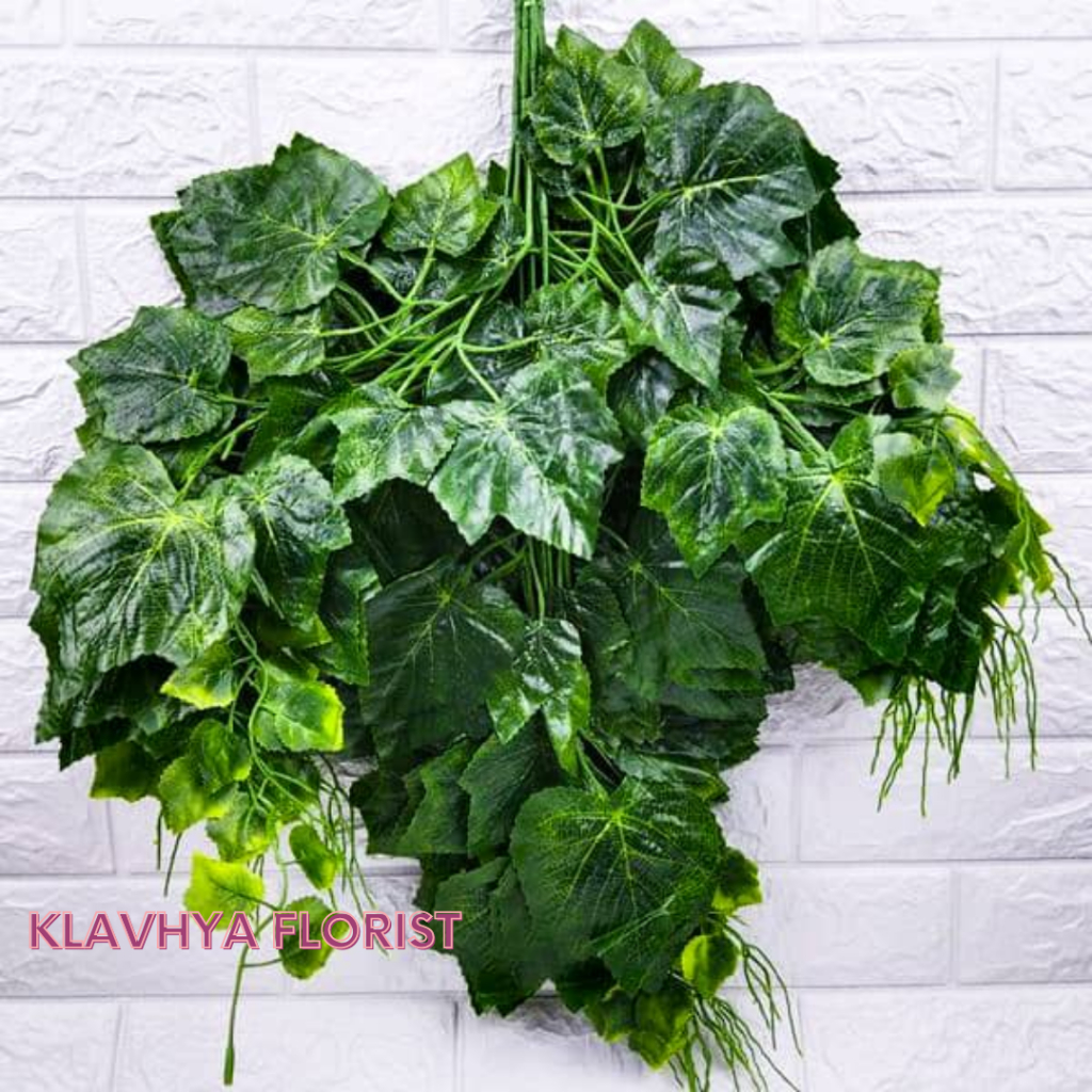 Jual DAUN ANGGUR 1 LUSIN DEKORASI PLASTIK ARTIFICIAL IMPORT /DAUN ...