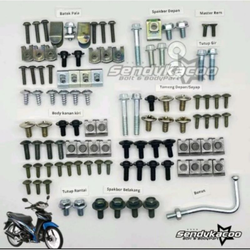 Jual Baut Body Revo Absolute Fit / baut Revo Absolute full body ...