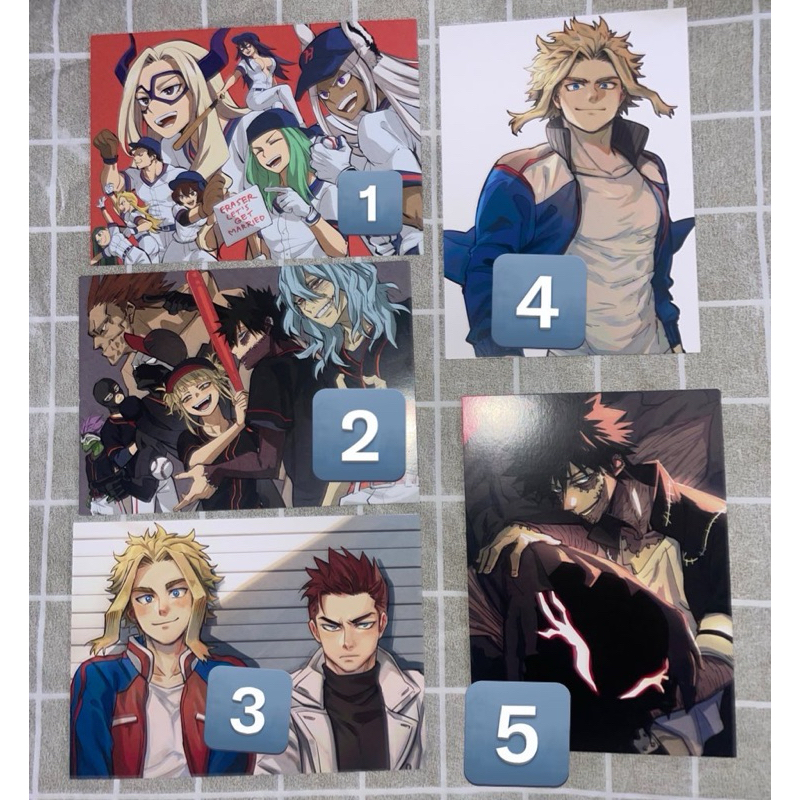 Jual postcard my boku no hero academia bnha mha fanmerch kadeart pro ...