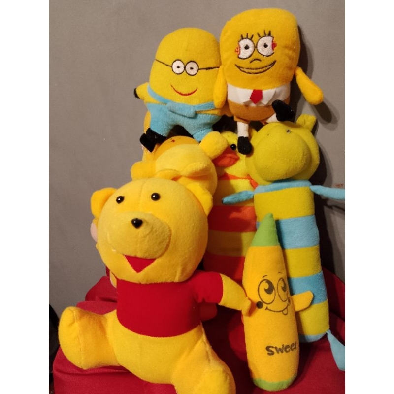 Jual BONEKA WINNIE THE POOH,SPONGEBOB&MINIONS | Shopee Indonesia