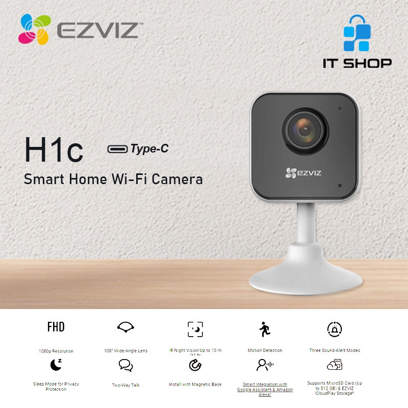 Jual Ezviz H1c Type-C Smart Home Wi-Fi Camera - 2MP | Shopee Indonesia