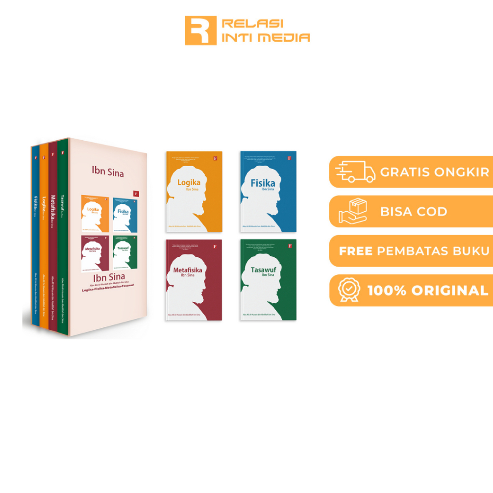 Jual Paket Buku Ibn Sina (Logika - Fisika - Metafisika - Tasawuf) - isi 4 buku dala 1 box ...