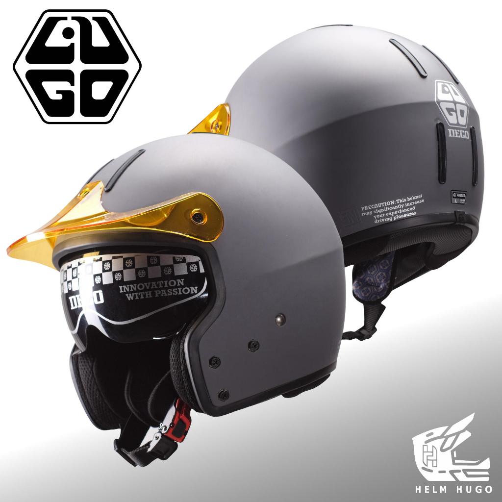 Jual Helm Dewasa Klasik LUGO Deco Polos Standar SNI - Visor Unik ...