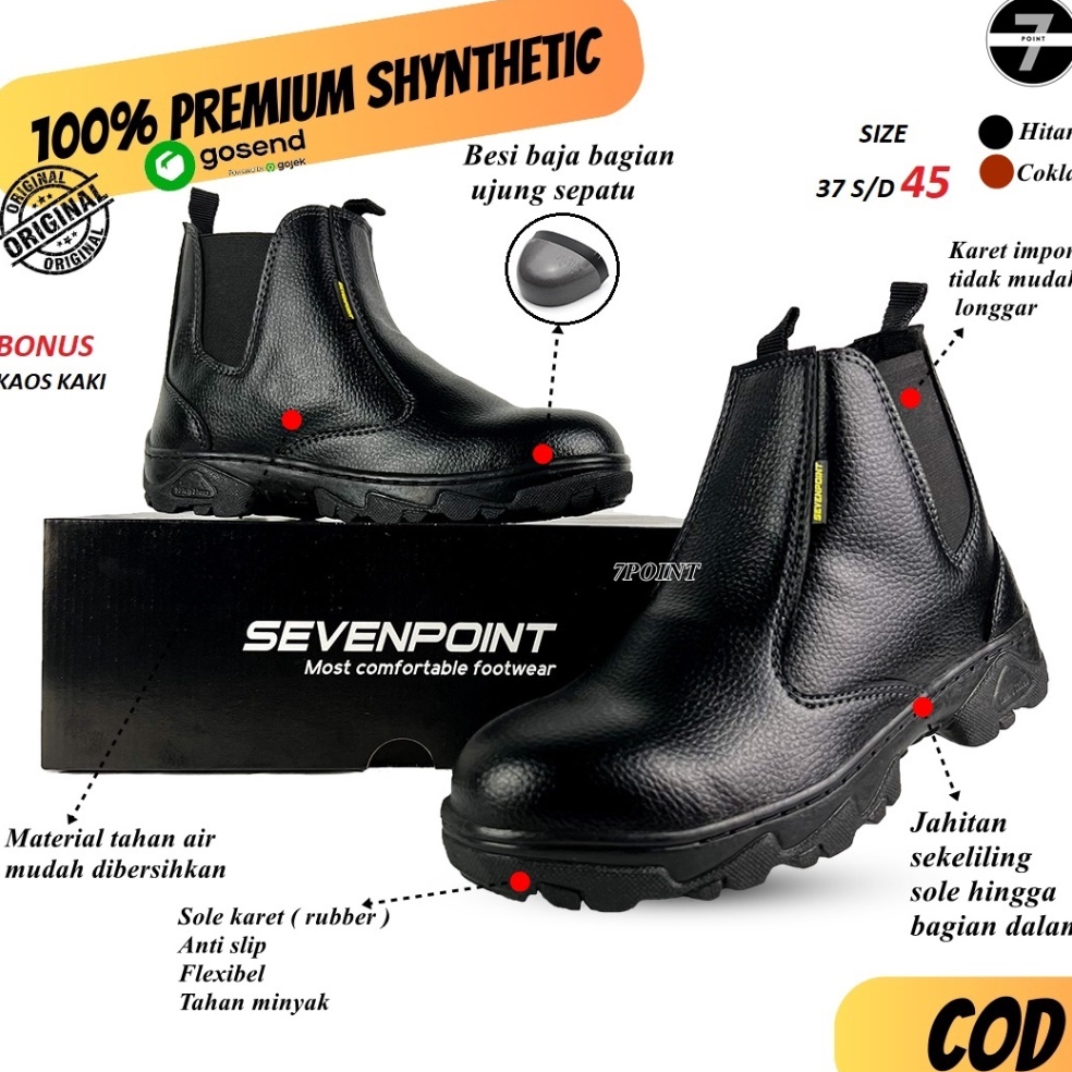 Jual Top Produk Sepatu Safety Boots Original Pria Wanita Ujung Besi ...