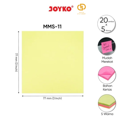 Jual Memo Stick Kertas Memo Tempel Sticky Note Joyko MMS-11 | Shopee ...