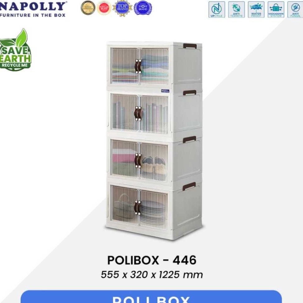 Jual Bagus Banget NTAINER BOX LIPAT LEMARI SUSUN PLASTIK SERBAGUNA ...