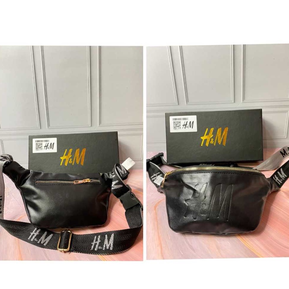Jual Harga Spesial WAISTBAG HM METALIC 2 RESLETING FULL EMBOS DALAMAN ...