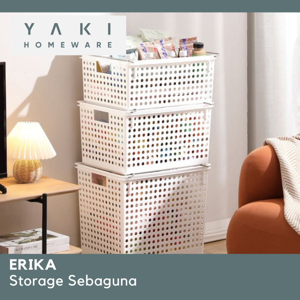 Jual YAKI - ERIKA Rak Dorong Keranjang Baju Kotor Minimalis Kotak ...