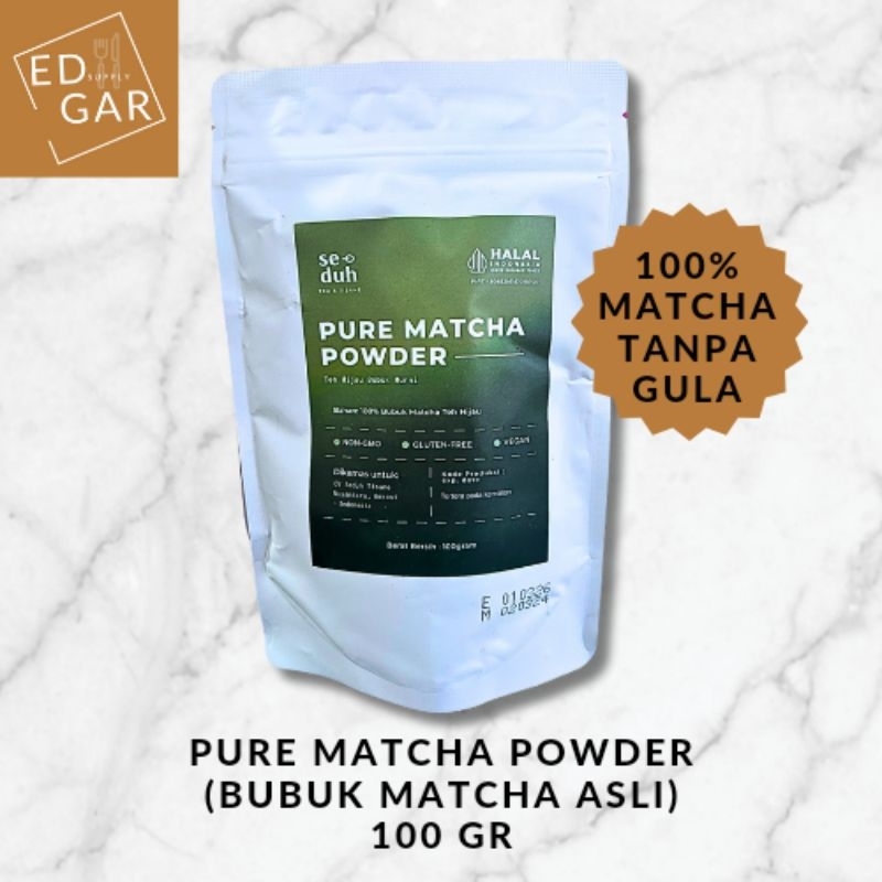 Jual pure matcha powder / bubuk matcha asli / bubuk green tea 100 gr ...