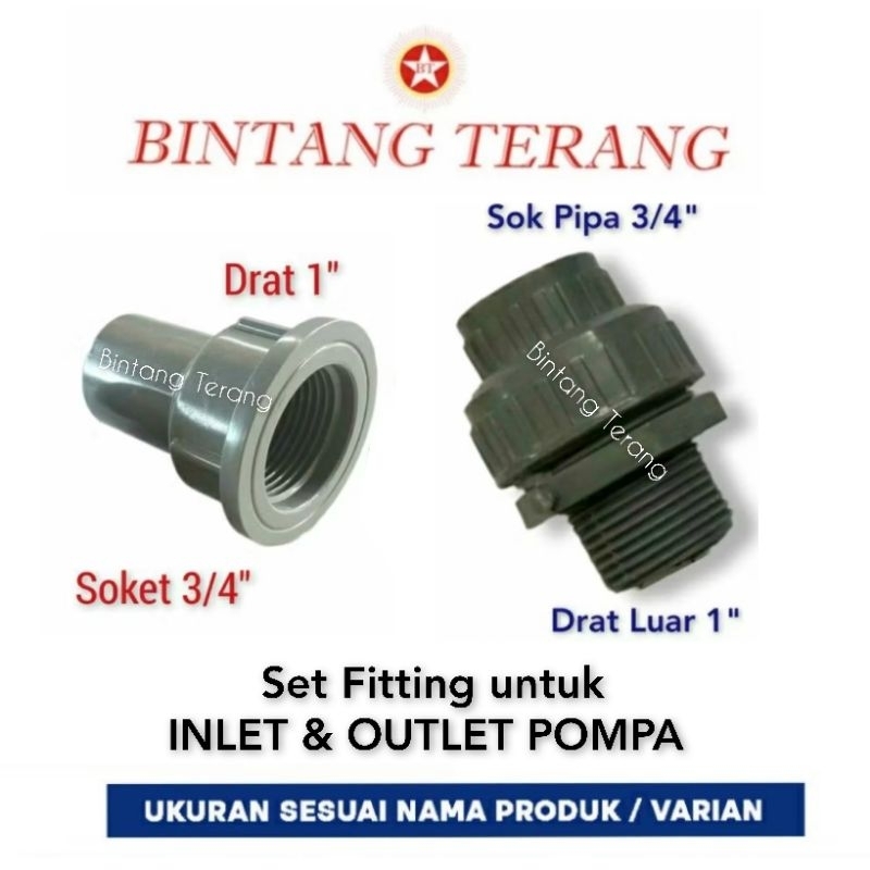 Jual Watermur 1 x 3/4 & Sok Drat Dalam 1 x 3/4" AW / Union Drat 1 x 3/4 ...