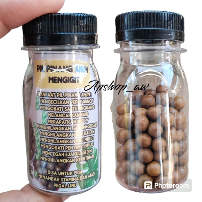 Jual Pil Pinang Anum Isi -+100biji Kemasan Botol | Shopee Indonesia