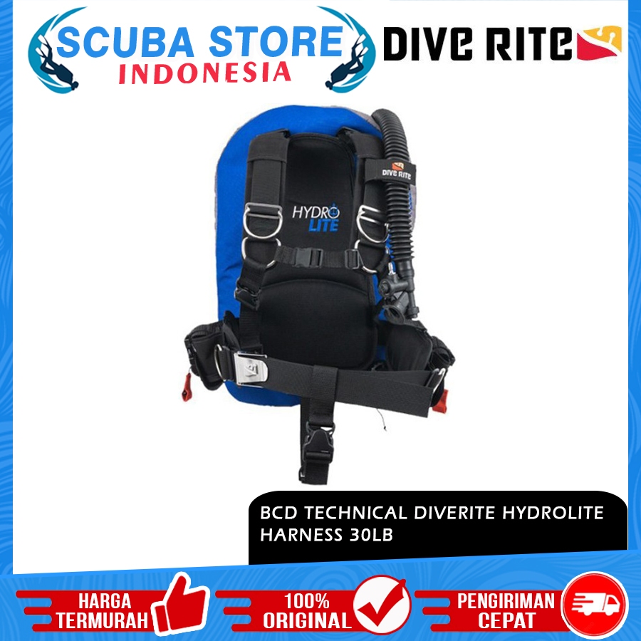 Jual HL1000 BCD Technical Diverite Hydro Lite 30lb Wing Buoyancy BC ...