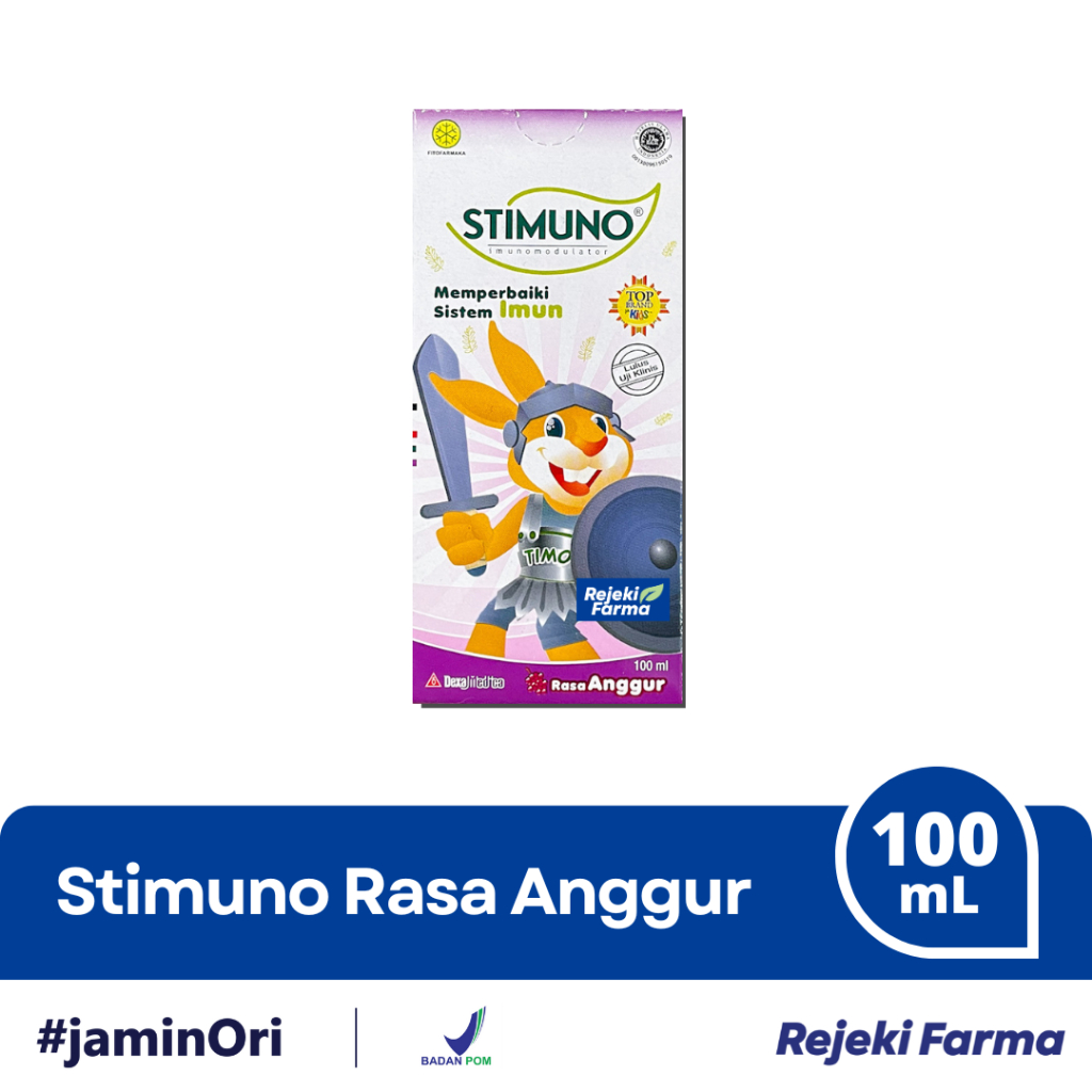 Jual Stimuno Sirup Anggur 100mL - Syrup Grape Flavour Herbal untuk Imun ...