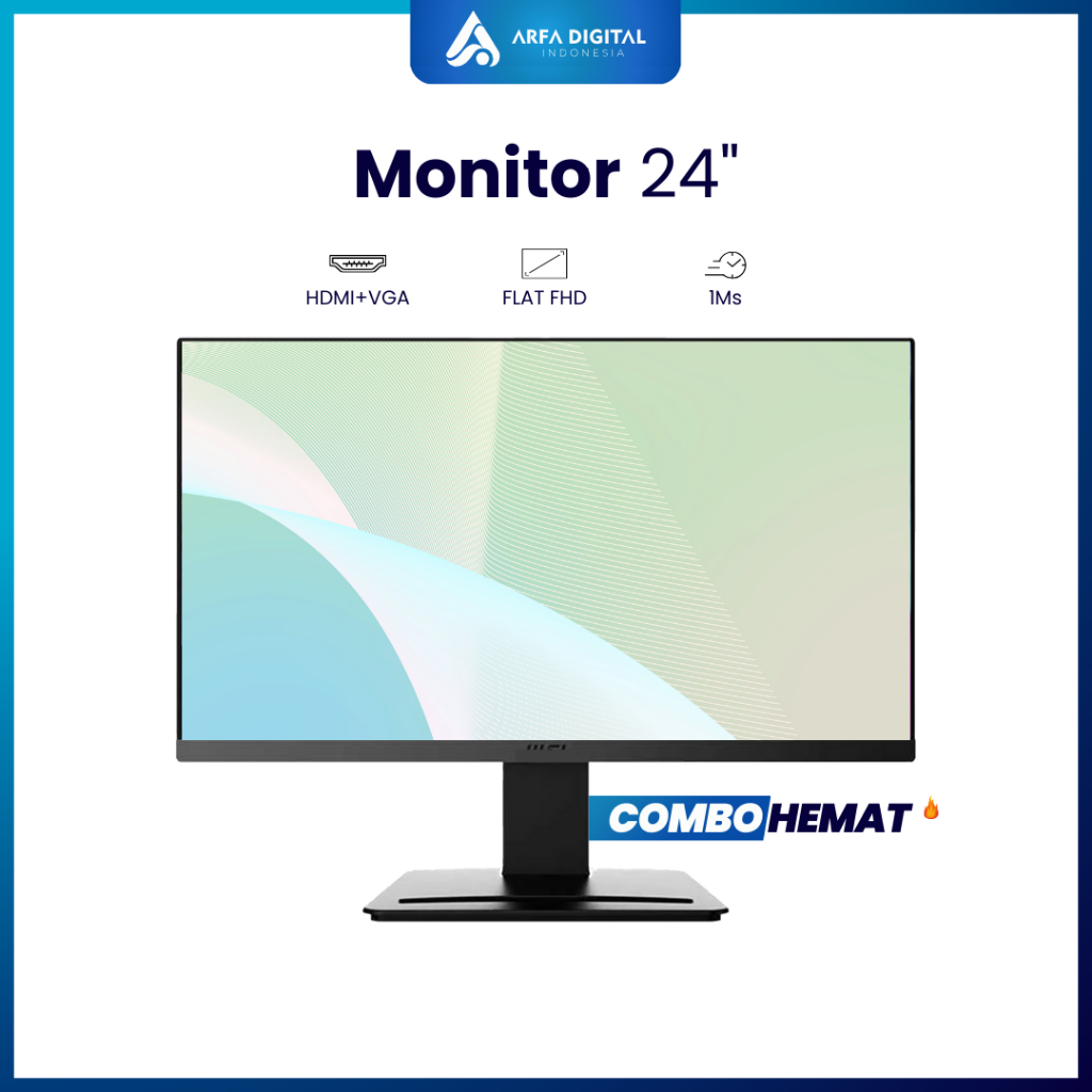 Jual Monitor LED 24 Inch HDMI & VGA FULL HD Garansi Resmi | Shopee ...