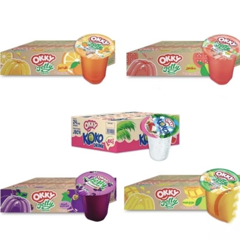 Jual Okky jelly drink 1 karton isi 24 cup | Shopee Indonesia