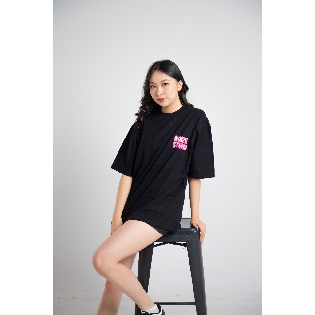 Jual NOIZE STUDIO Ted Companion In Fibula - Oversized Tee (black) | Shopee Indonesia