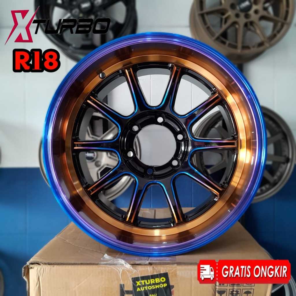 Jual velg mobil ring 18 Fortuner Pajero Hilux terbaru Hsr Toboali velg racing baru r18 | Shopee ...
