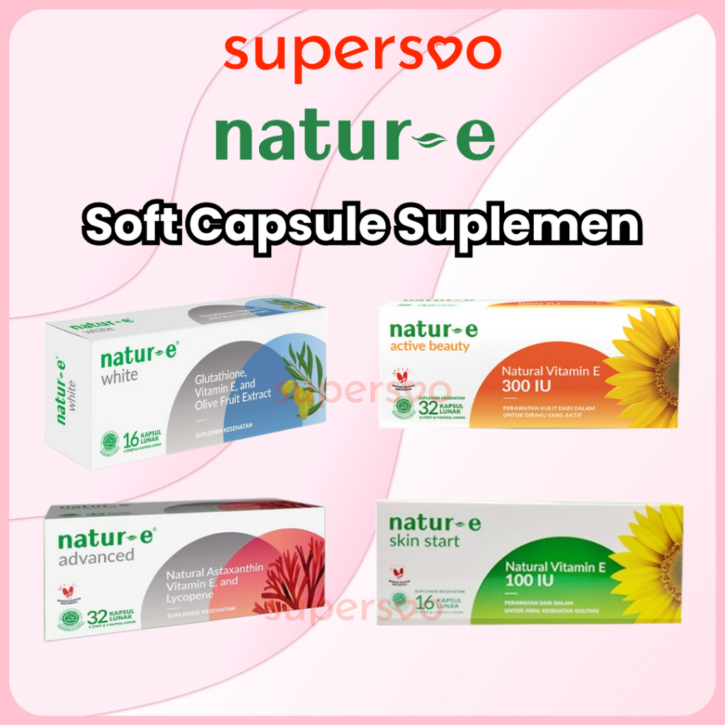 Jual NATUR-E White Soft Capsule Suplemen | 16 Kapsul | 32 Kapsul | 100 ...
