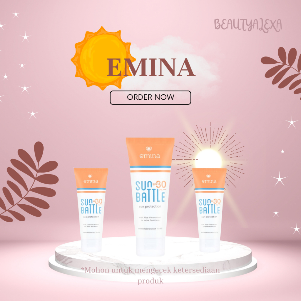 Jual Emina Sun Battle SPF 30 PA+++ 60ml Sunscreen Emina | Shopee Indonesia