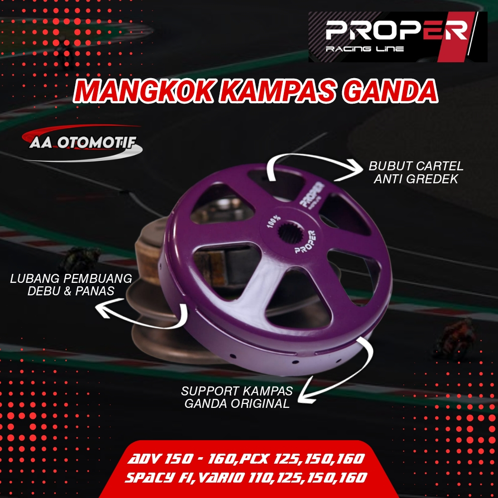Jual PROPER RACING LINE MANGKOK KAMPAS GANDA VARIO 125,150,160 PCX ...