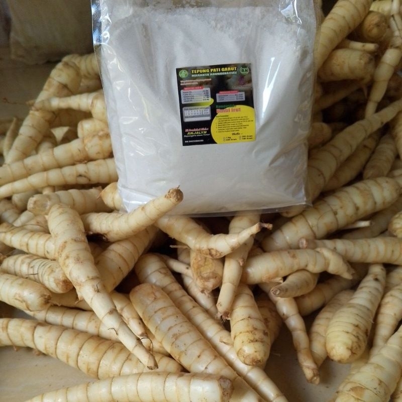 Jual tepung pati garut asli/Pati girut/obat asam lambung. 1 kg | Shopee ...