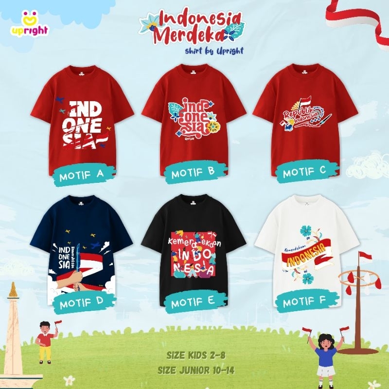 Jual kaos merdeka upright 4-14T | Shopee Indonesia