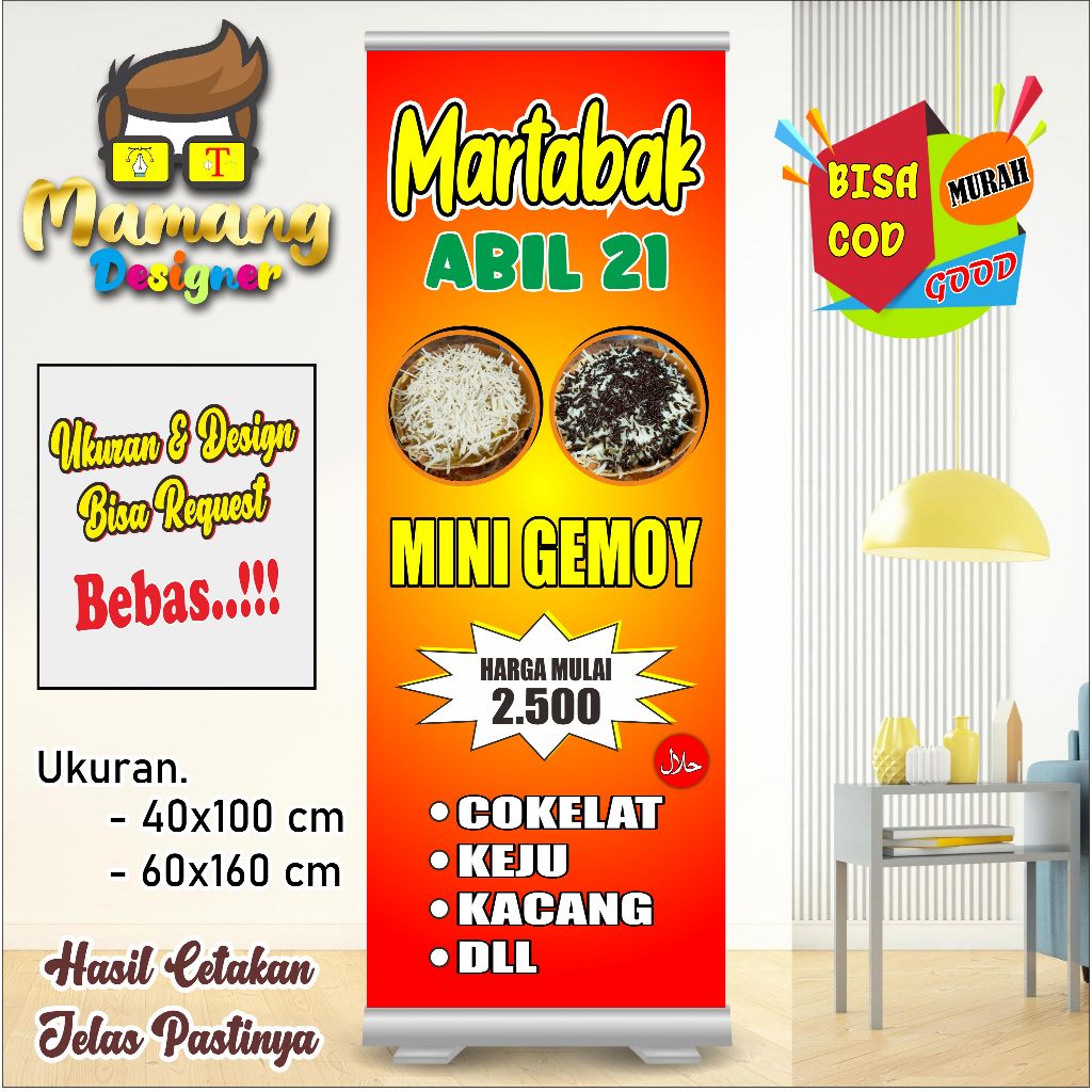 Jual Cetak Banner Spanduk MMT Martabak Mini Manis Keren Murah bb ...
