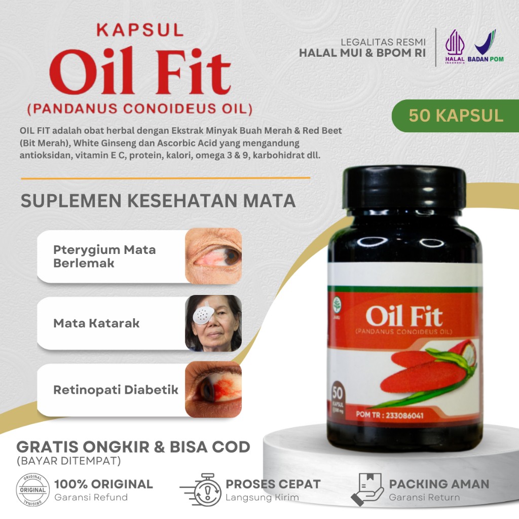 Jual Oil Fit Obat Penghilang Pterygium Mata Berlemak, Mata Katarak ...