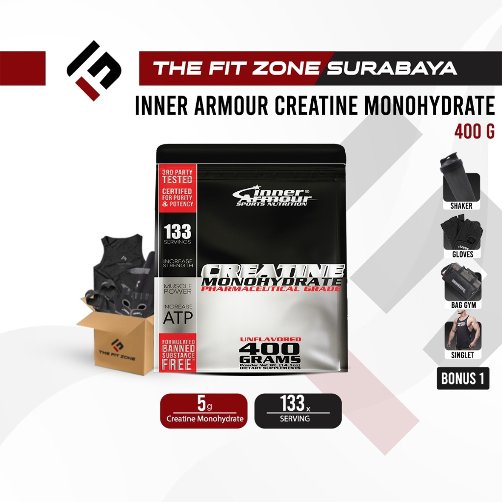 Jual INNER ARMOUR Creatine Monohydrate 400 Gram 133 Serving ...