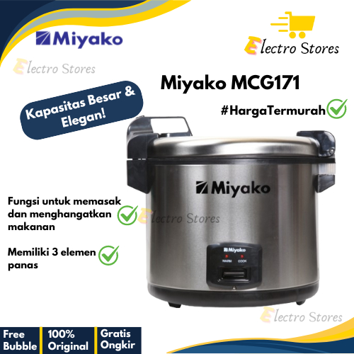 Jual MIYAKO MCG171 Rice Cooker MCG 171 / MGC 171 Magic com 6 Liter MCG ...