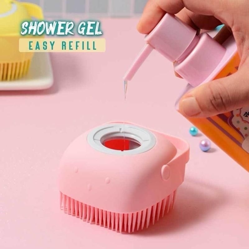 Jual Sikat Spon Silikon Mandi bath shower brush spons badan silicone ...