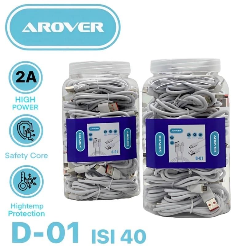 Jual Kabel Data Toples Isi 40 pcs Full Putih Micro Usb / Type-C ...