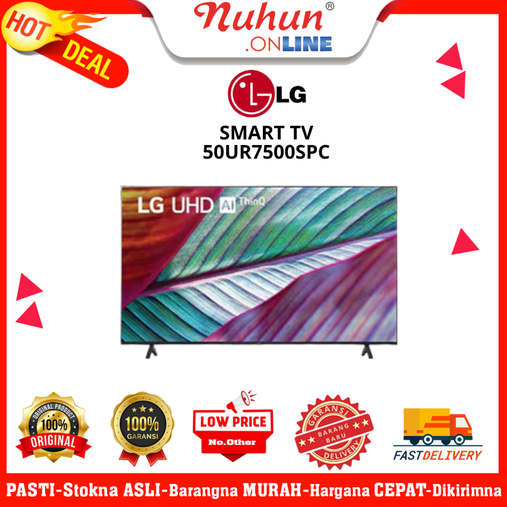 Jual Smart Digital Tv LG 50UR7500PSC 4K UHD | Shopee Indonesia