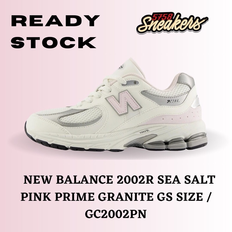 Jual New Balance 2002R Sea Salt Pink Granite GS / GC2002PN 100% ...