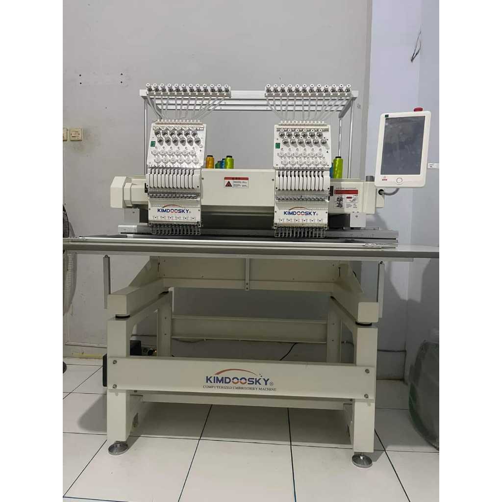 Jual Mesin Bordir Komputer 2 Kepala 12 Jarum Tubular Merk Kimdoosky ...