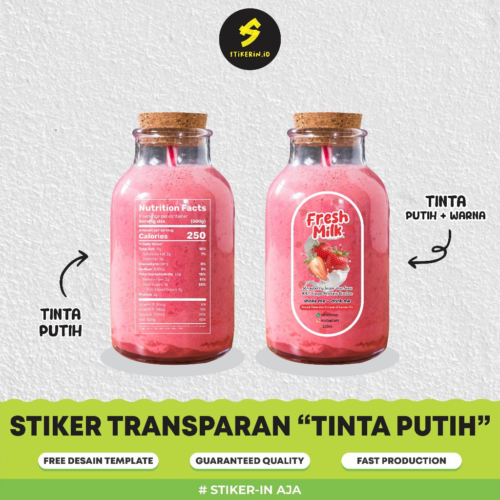 Jual [Termurah Se Shopee]Stiker Label dg Tinta Putih|Uk A3+ sudah ...