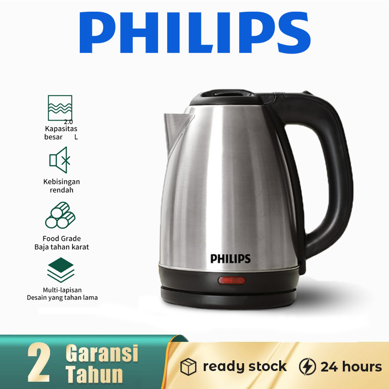Jual Kettle Listrik Philips Teko Listrik Pemanas Air Philips 1500 Watt 2.0 L Teko Model HD9307 ...