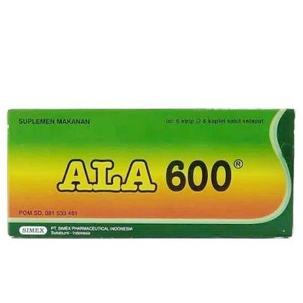 Jual Ala 600 Box 30 Tablet - Obat Diabetes - Antioksidan Menurunkan ...
