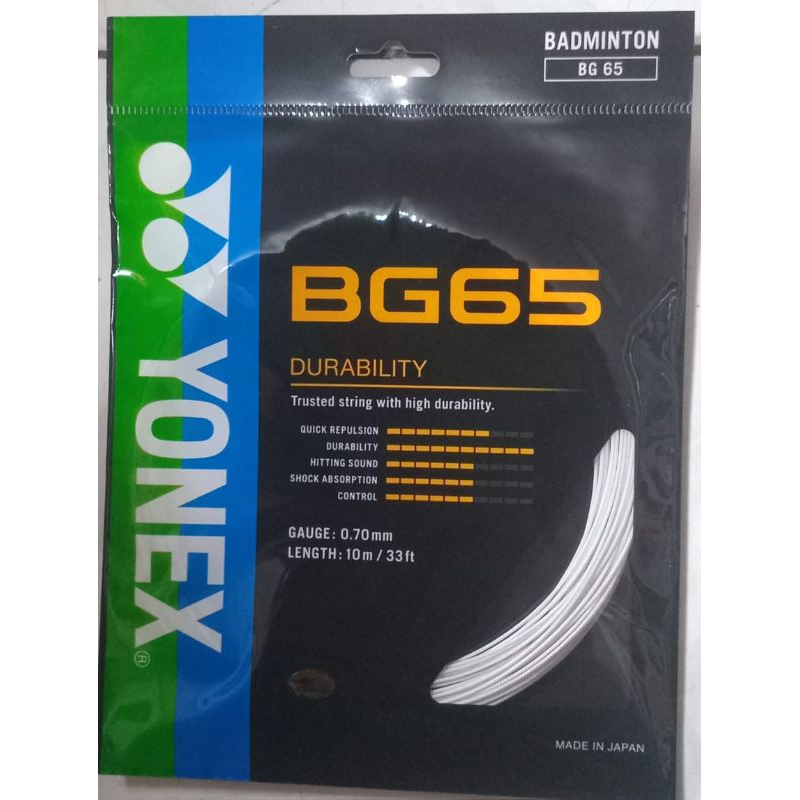 Jual Senar Yonex Badminton String BG 65 Original | Shopee Indonesia