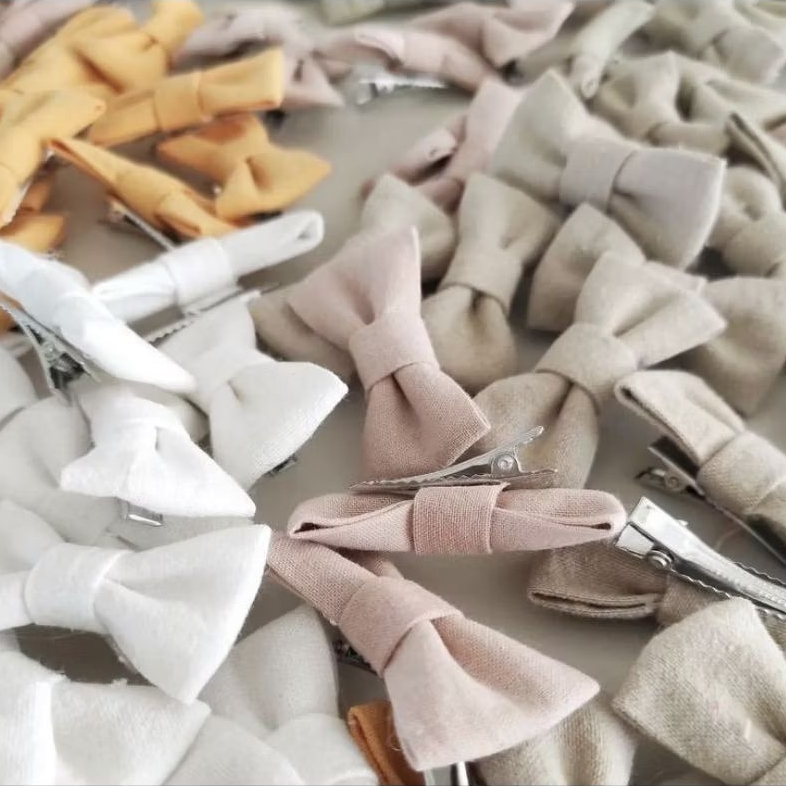 Jual Giggle.id (2pcs) Jepit Pita Cute Handmade Warna Pastel Bahan Linen ...