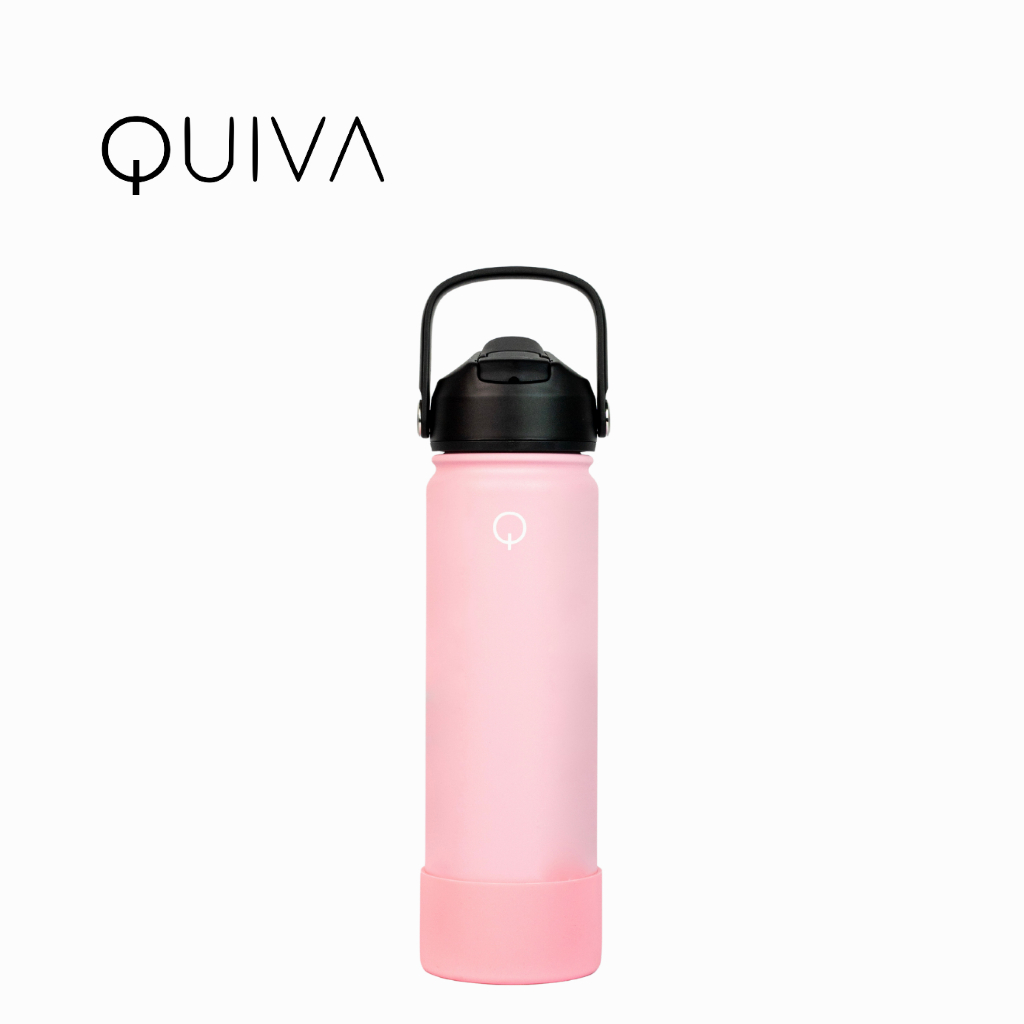 Jual QUIVA Tumbler Vacuum Flask 650ml/22oz - Pink - Quench - Stainless ...