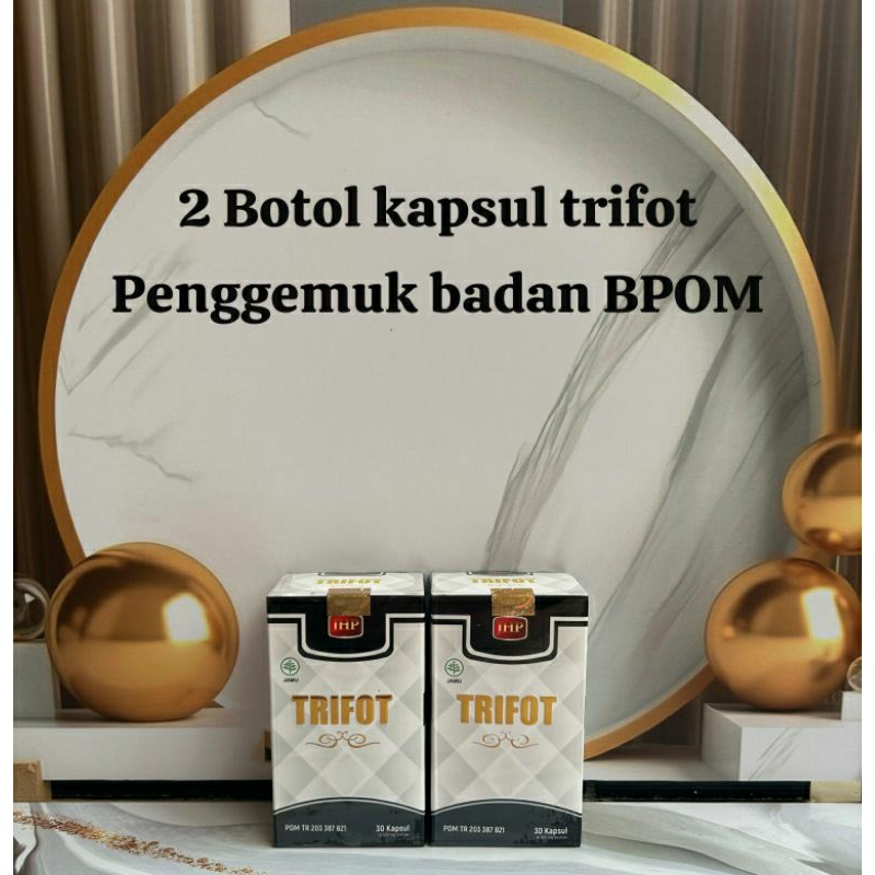 Jual 2 BOTOL TRIFOT KAPSUL KUNYIT BPOM MULTIVITAMIN BADAN ISI 30 KAPSUL ...